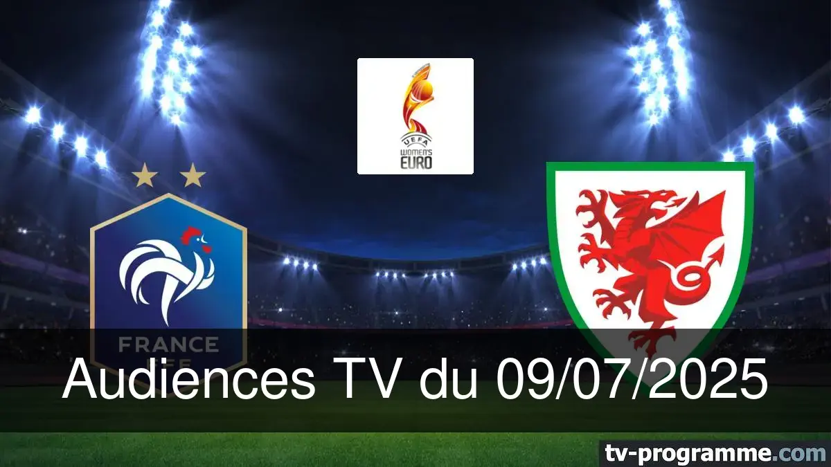 Audience TV du Mercredi 9 juillet 2025