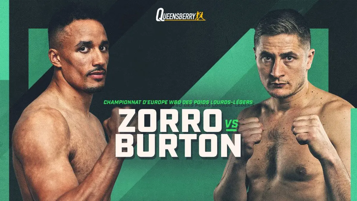 Ellis Zorro / Hosea Burton Boxe Championnat d'Europe WBO 2023 (Sport) où regarder TV, Replay ...