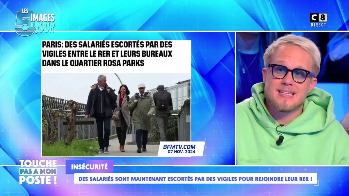 Touche pas à mon poste ! replay du 08/11/2024 : Des salariés sont maintenant escortés par des…