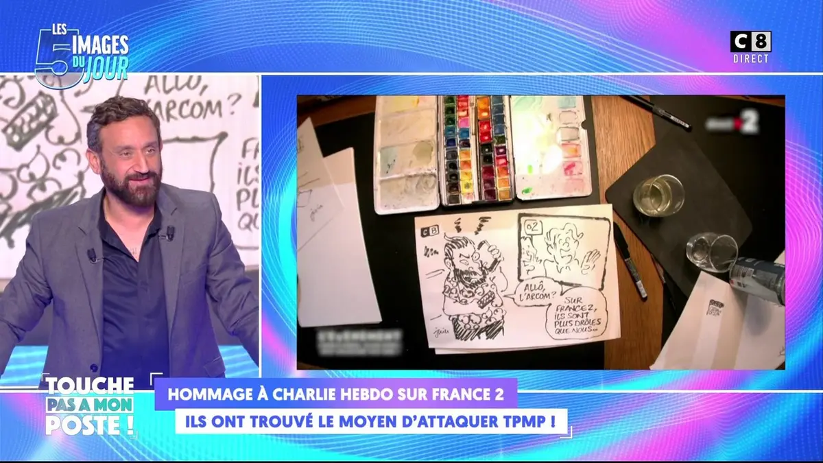 Touche pas à mon poste ! replay du 09/01/2025 : Hommage à Charlie Hebdo ...