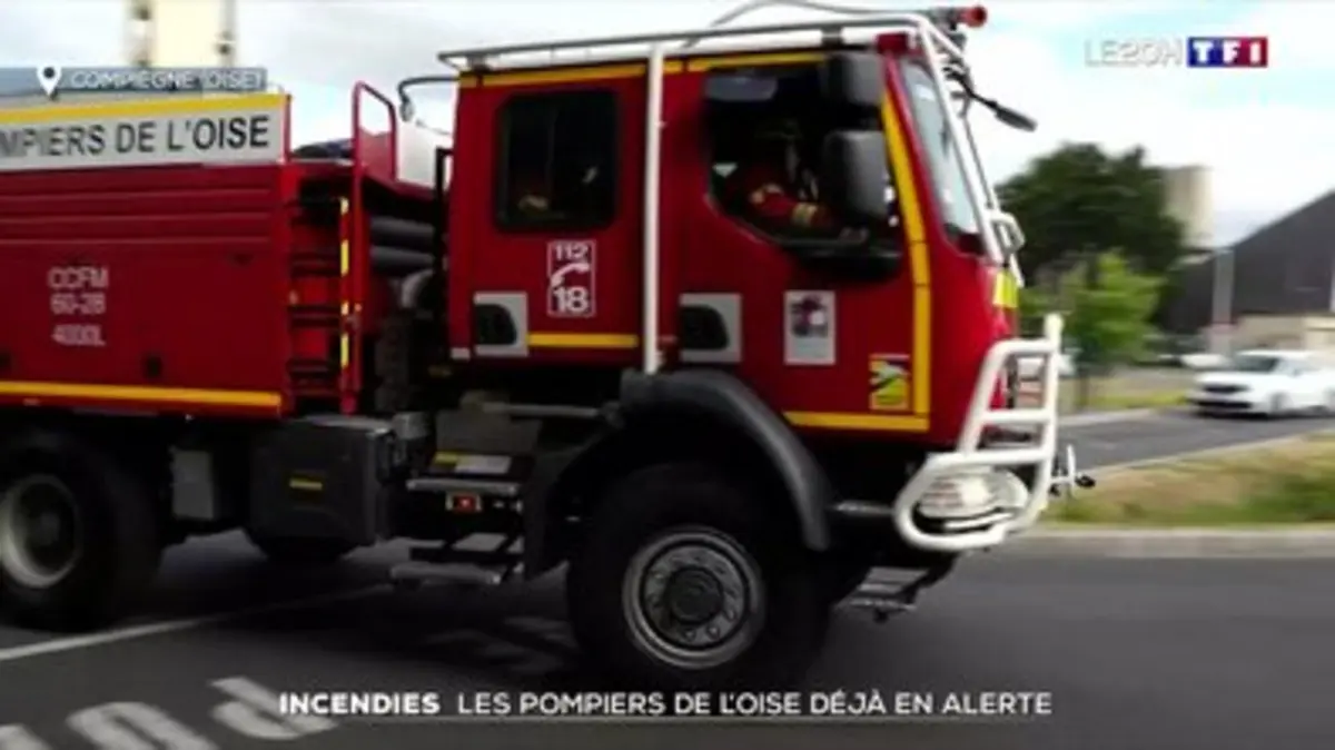 Journal de TF1 replay du 28/05/2025 : Incendies : les pompiers de l'Oise déjà en alerte