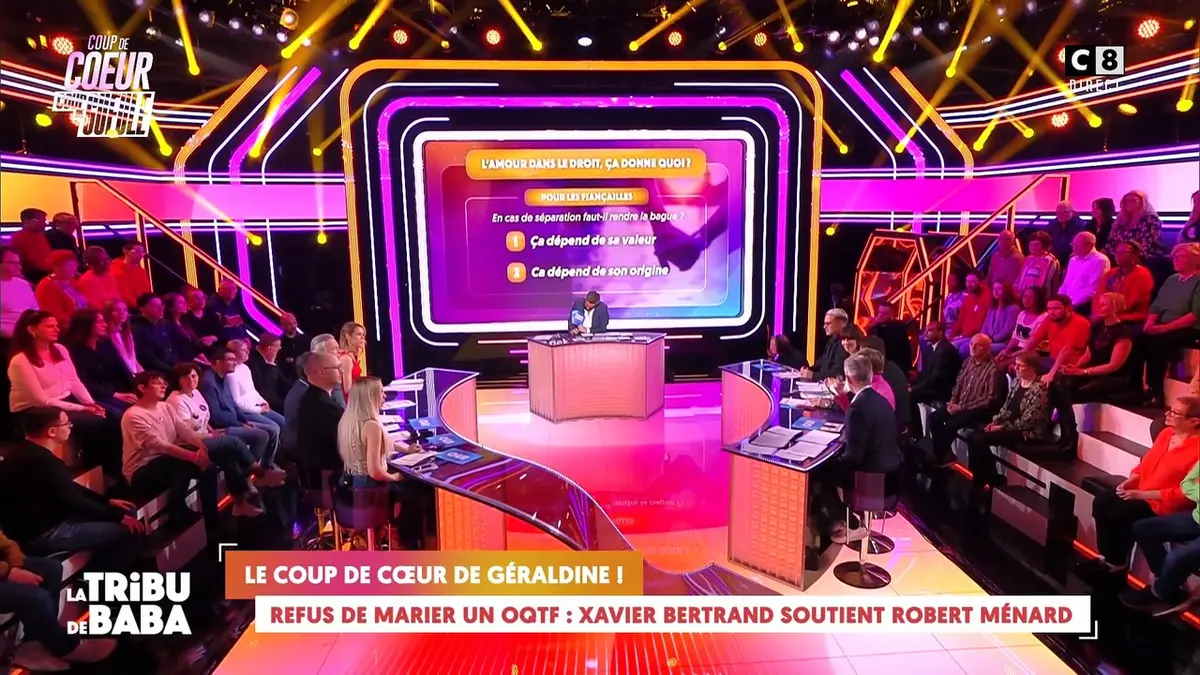 Touche pas à mon poste ! replay du 14/02/2025 : L'amour dans le droit ...