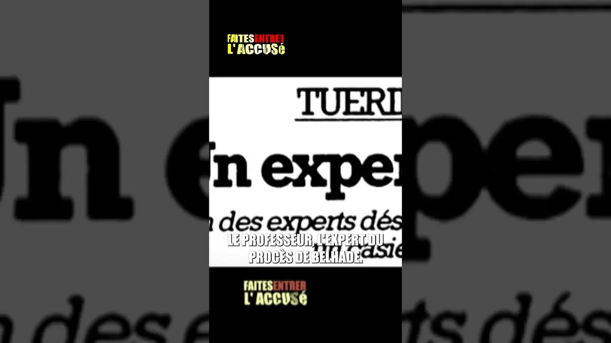 Faites entrer l'accusé replay du 24/10/2024 : L'expert judiciaire était ...