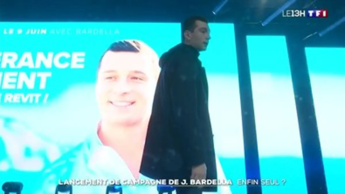 Journal de TF1 replay du 03/03/2024 : Lancement de campagne de J. Bardella : enfin seul
