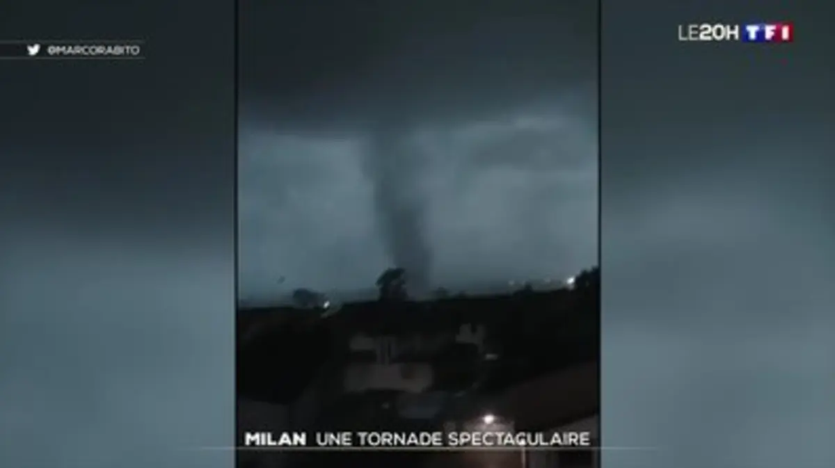 Journal de TF1 replay du 21/07/2023 : Milan : une tornade spectaculaire