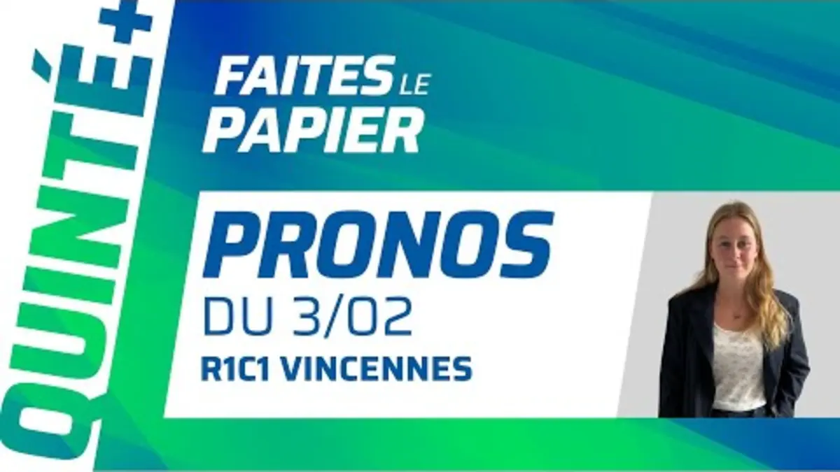 Top courses replay du 01/02/2026 : PRONOSTICS QUINTÉ+ DU MARDI 3 ...