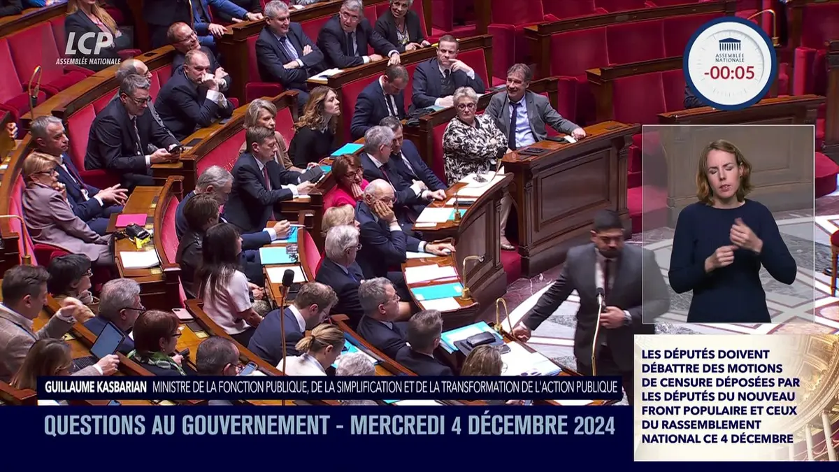 Replay La Chaîne parlementaire du 04/12/2024 : Questions au ...