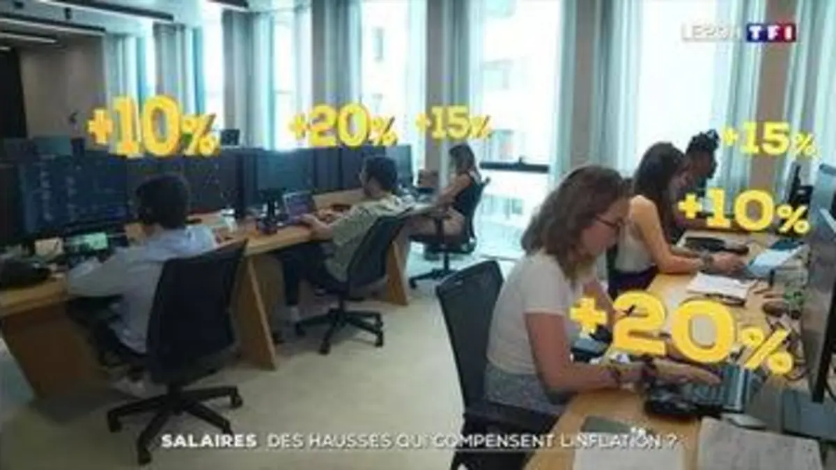 Journal de TF1 replay du 19/07/2023 : Salaires : des hausses qui compensent l’inflation