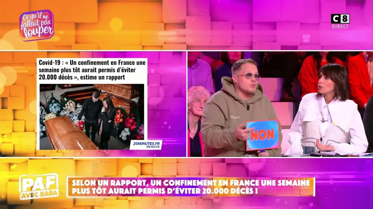 Touche pas à mon poste ! replay du 08/02/2024 : Selon un rapport, un confinement en France une…