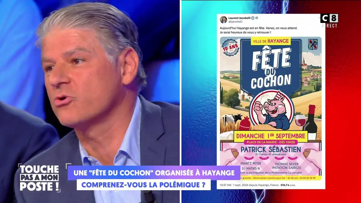 Touche pas à mon poste ! replay du 04/09/2024 : Une "Fête du cochon", organisée à Hayange…