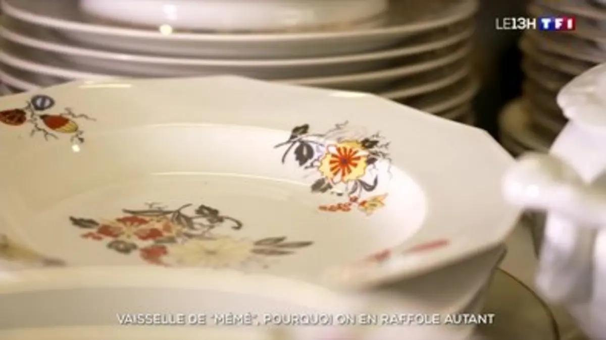 Journal de TF1 replay du 11/03/2024 : Vaisselle de "Mémé" : pourquoi on ...