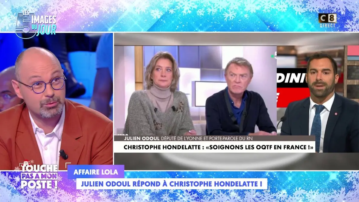 Replay Touche pas à mon poste ! du 27/11/2024 : Affaire Lola : Julien Odoul répond à Christophe ...