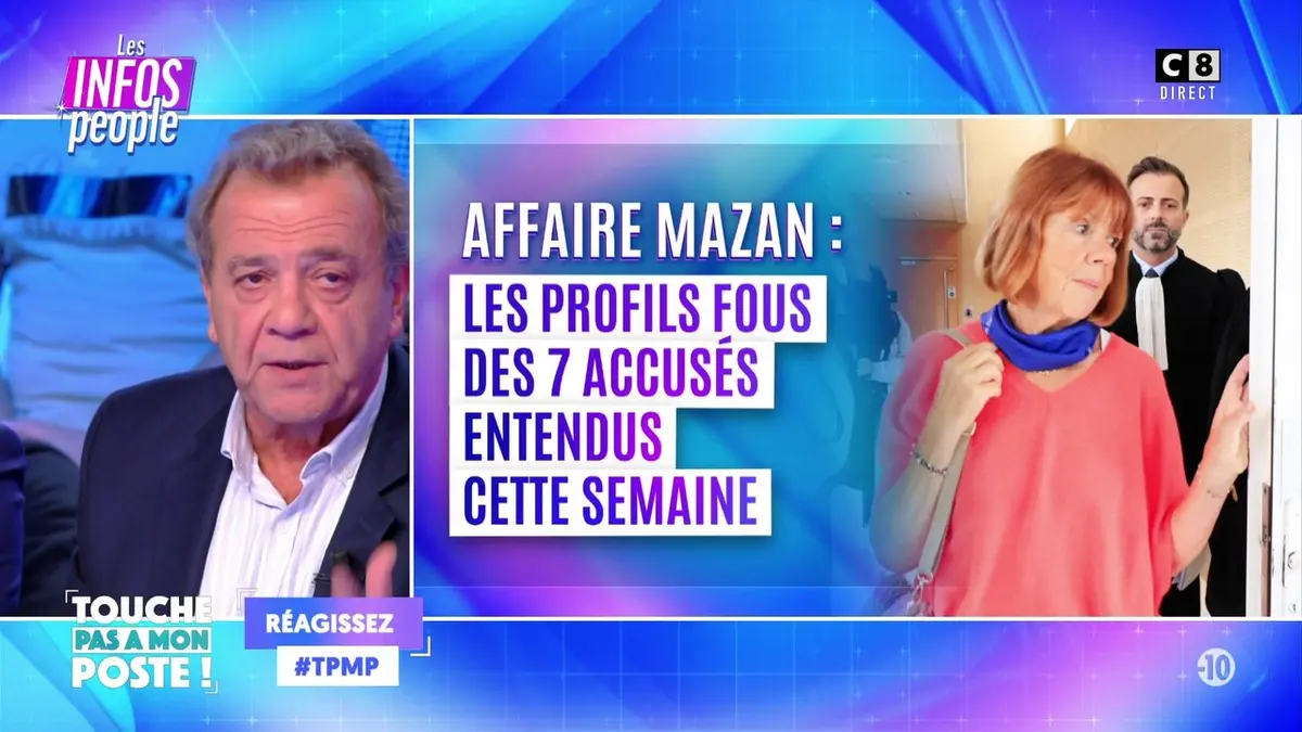 Replay Touche pas à mon poste ! du 02/10/2024 : Affaire Mazan : les profils fous des 7 accusés ...
