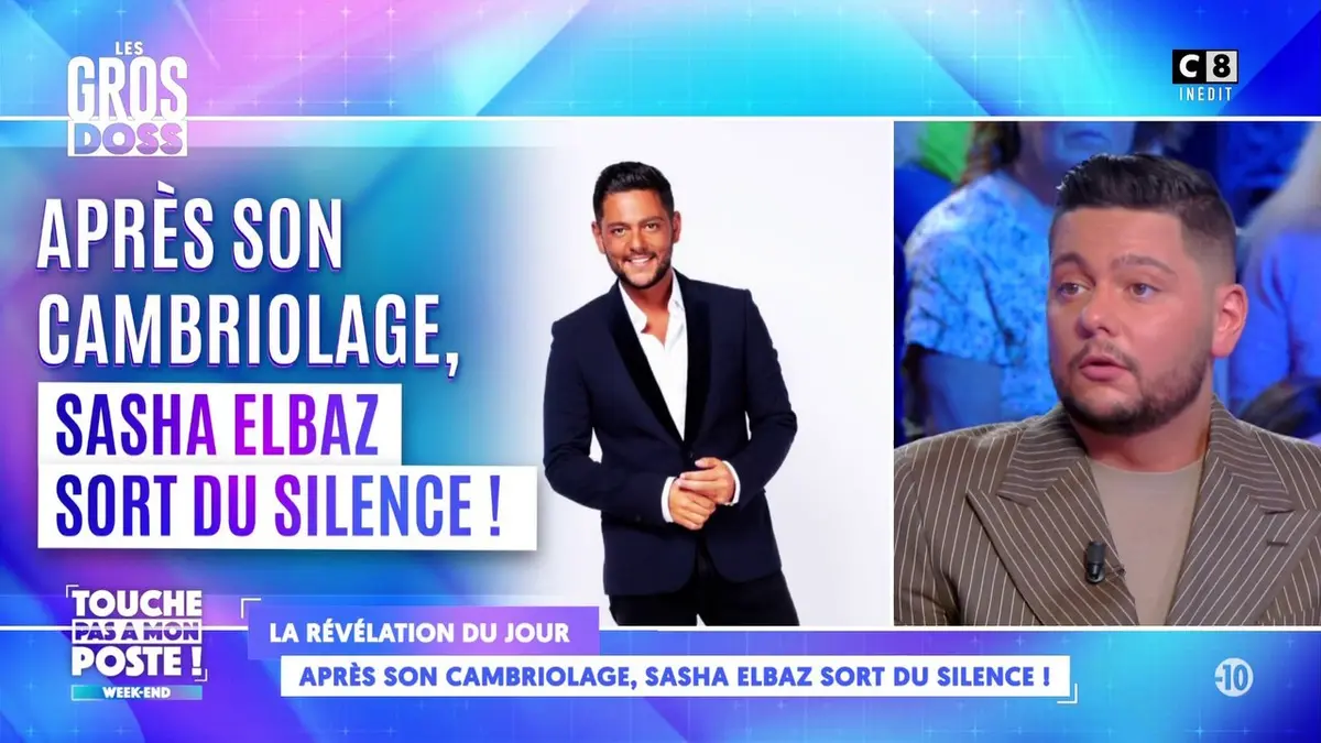 Replay Touche pas à mon poste ! du 07/10/2024 : Après son cambriolage, Sasha Elbaz sort du silence