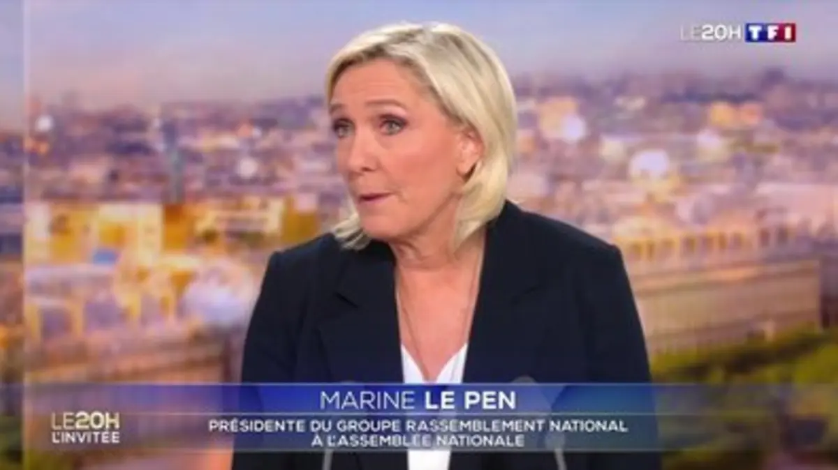 Replay Journal de TF1 du 10/06/2024 : Dissolution de l'Assemblée nationale : Marine Le Pen ...