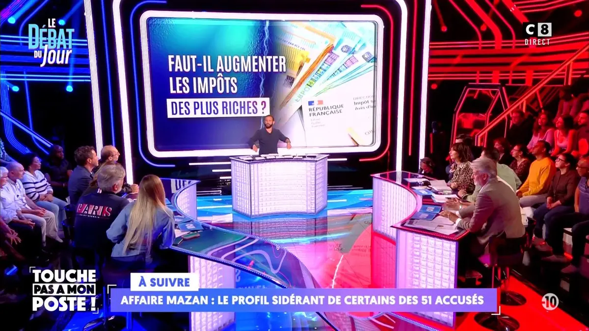 Replay Touche pas à mon poste ! du 19/09/2024 : Faut-il augmenter les impôts des plus riches