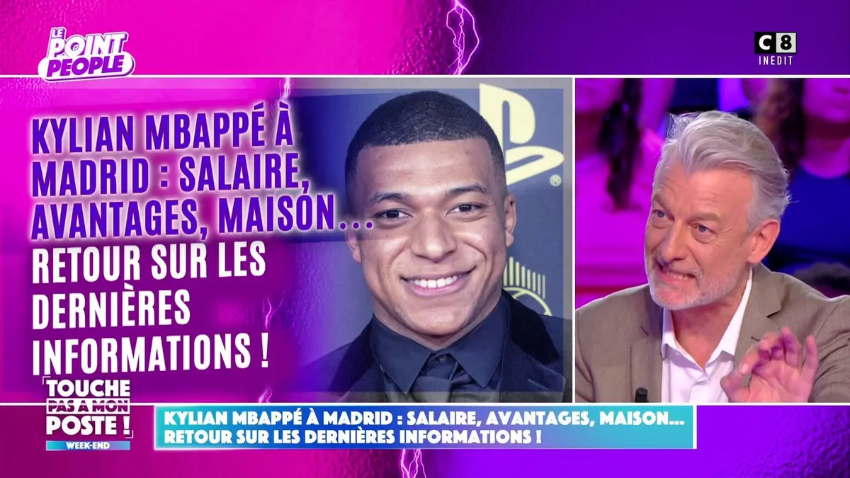 Replay Touche pas à mon poste ! du 10/06/2024 : Kylian Mbappé à Madrid : salaire, avantages ...