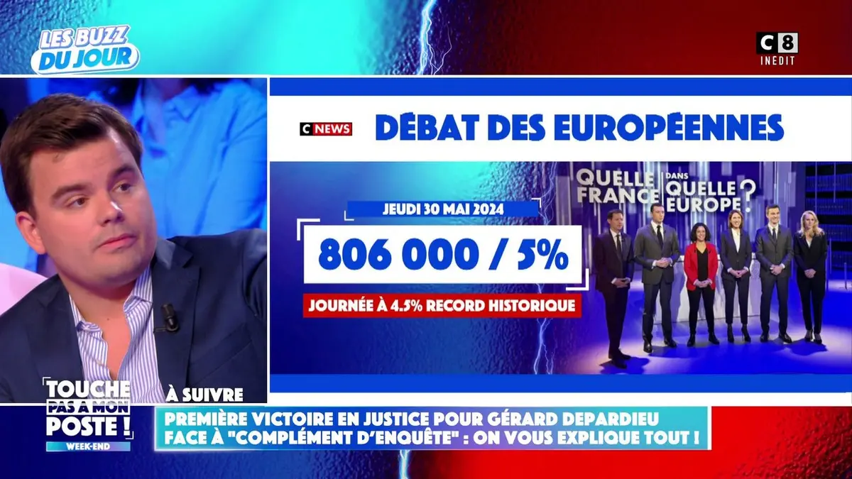 Replay Touche pas à mon poste ! du 03/06/2024 : Le debrief du grand débat des élections ...