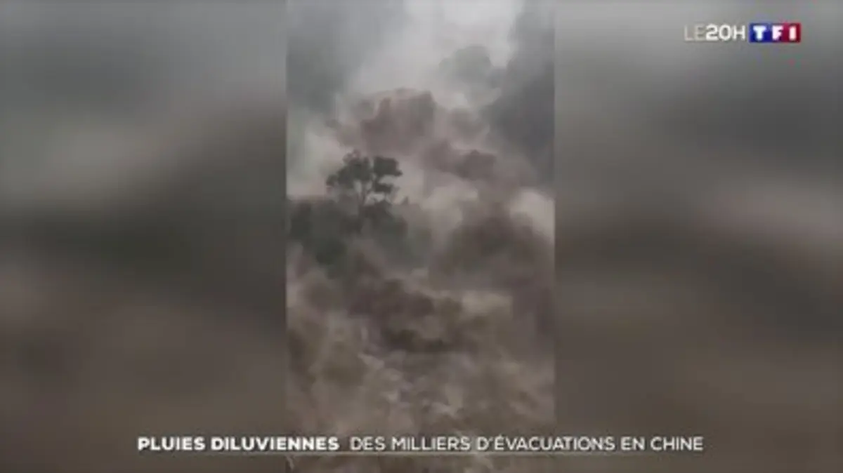 Replay Journal de TF1 du 22/04/2024 : Pluies diluviennes : des milliers d'évacuations en Chine