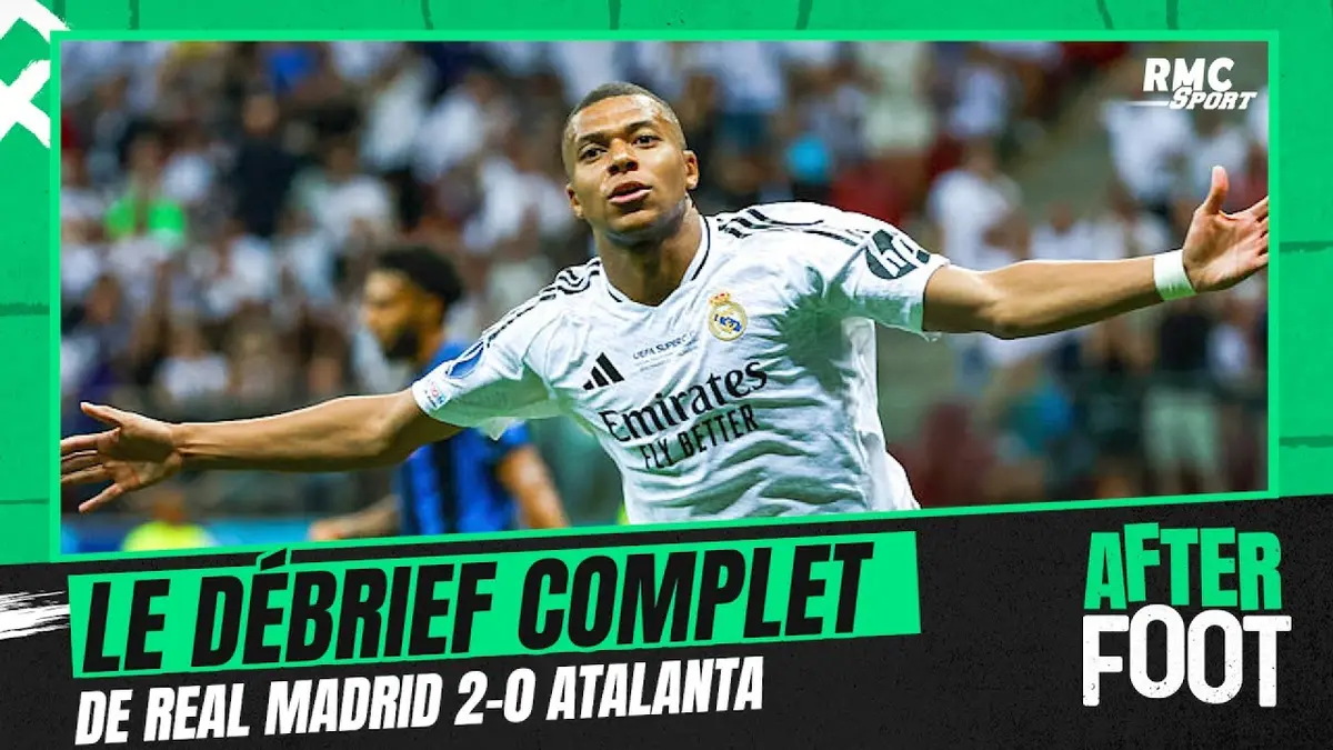 Replay After Foot du 14/08/2024 : Real Madrid 2-0 Atalanta…