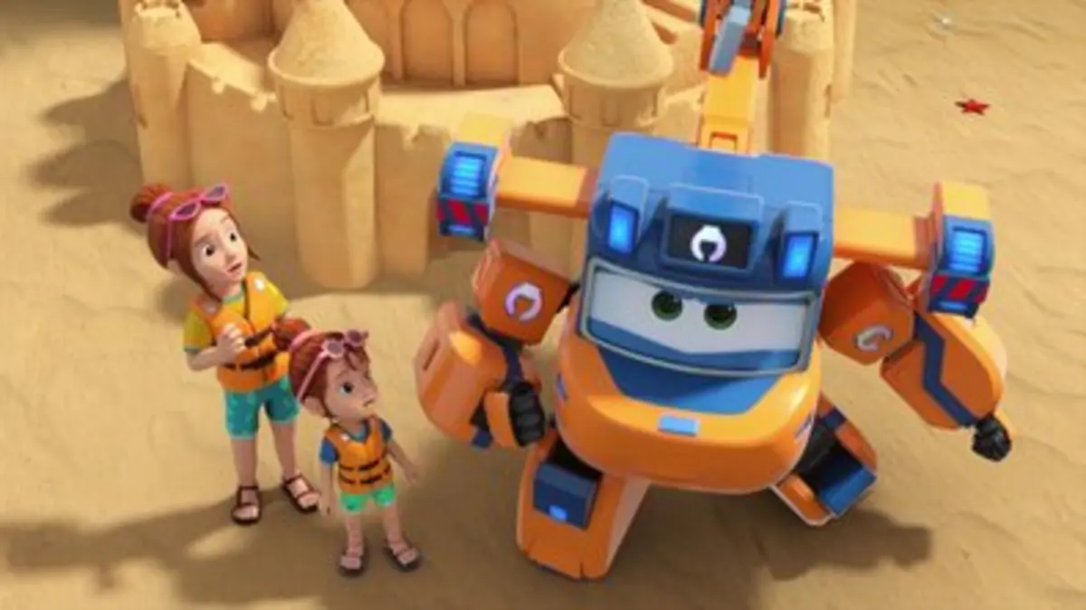 Replay TF1 du 19/01/2025 : Super Wings - Le concours de châteaux de sable