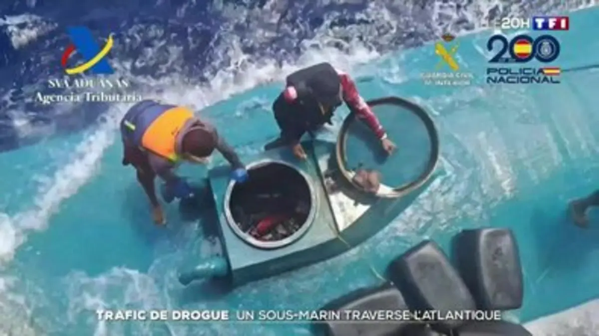 Replay Journal de TF1 du 27/06/2024 : Trafic de drogue : un sous-marin traverse l'Atlantique