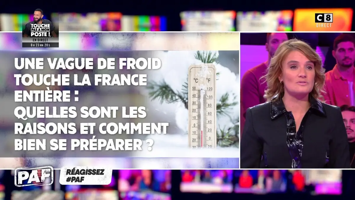 Replay Touche pas à mon poste ! du 09/01/2024 : Une vague de froid touche la France entière ...