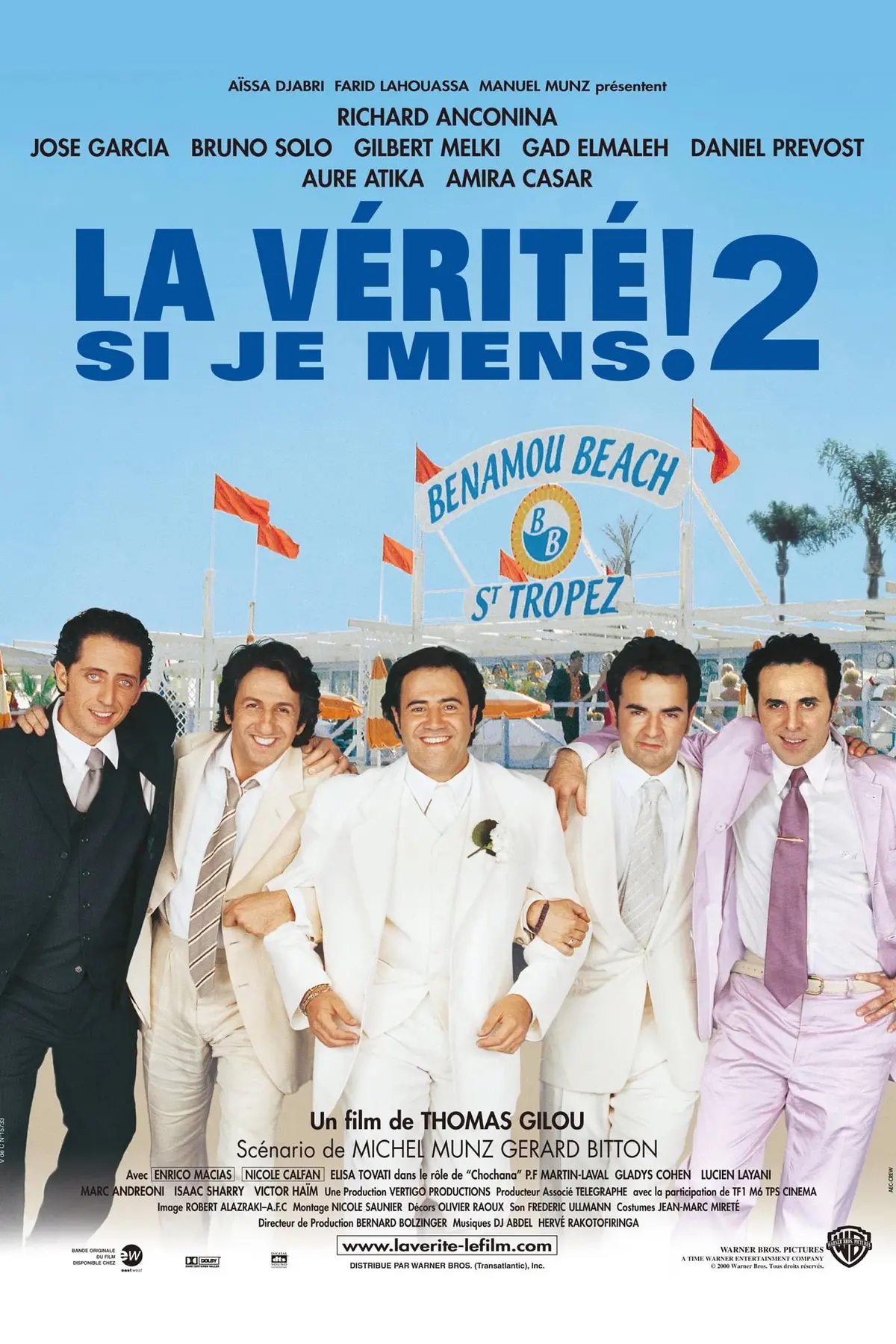 Casting La vérité si je mens ! 2 : acteurs, réalisateur